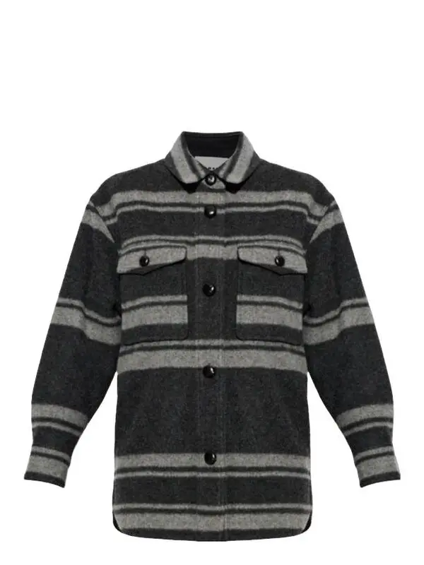 Isabel Marant Étoile Striped Casual Jacket - Grey