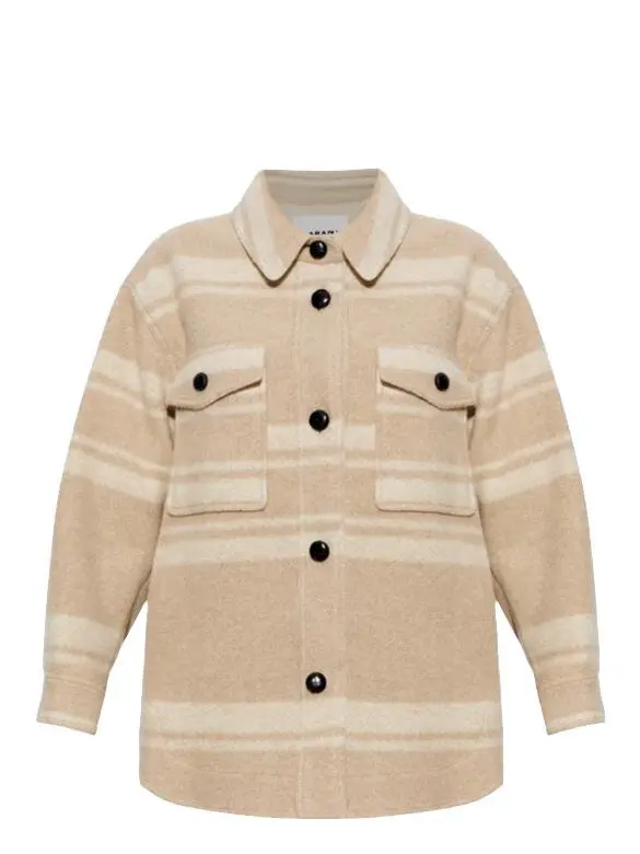 Isabel Marant Étoile Striped Casual Jacket - Beige
