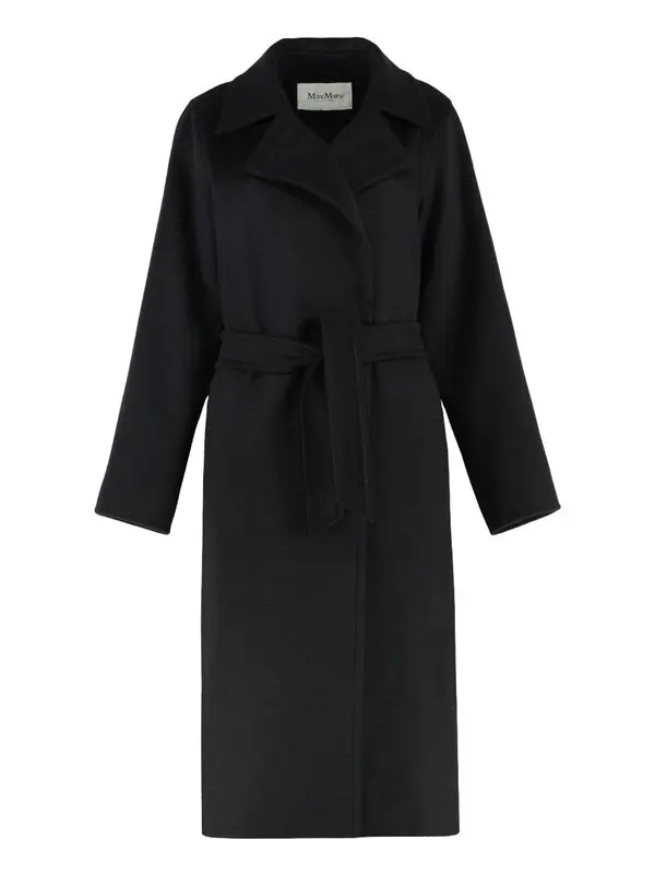 Max Mara Wool Overcoat - Black