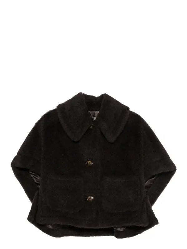 Max Mara Wool Cape - Brown