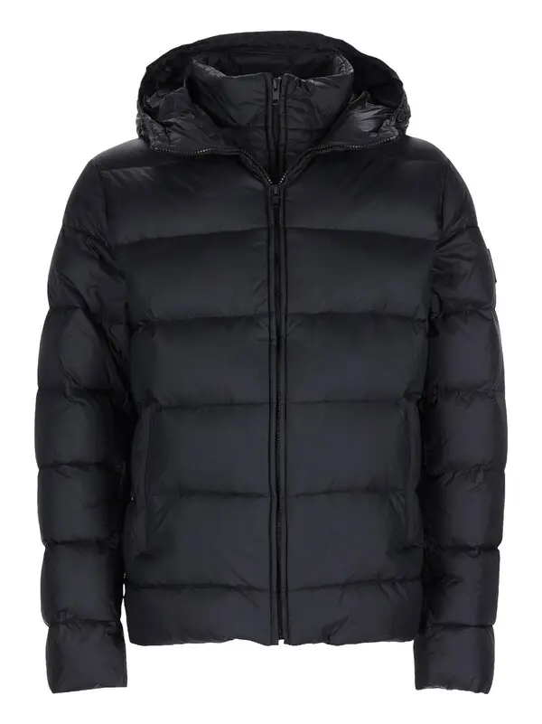 FAY Hooded Puffer Jacket - Black