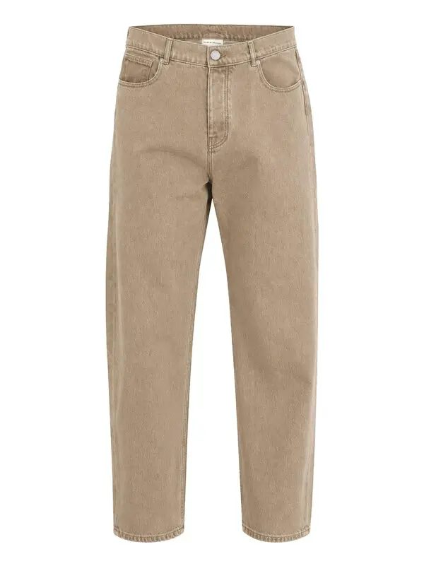 Drole De Monsieur Cotton Denim Jeans - Beige