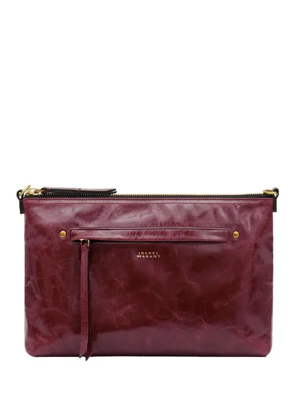 Isabel Marant Étoile Logo Printed Shoulder Bag - Red