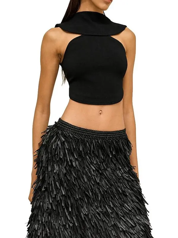 Cult Gaia Kevi Cutout Top - Black