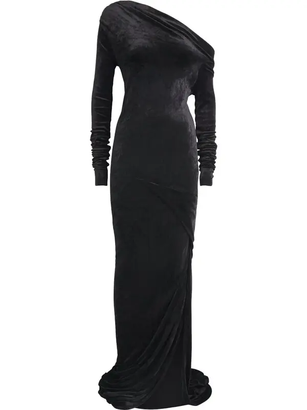 Rick Owens Velvet Shailee Gown - Black