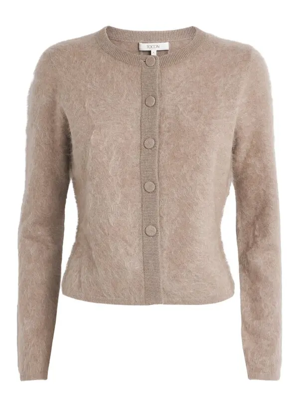 TOCCIN Cashmere Mariah Cardigan - Beige
