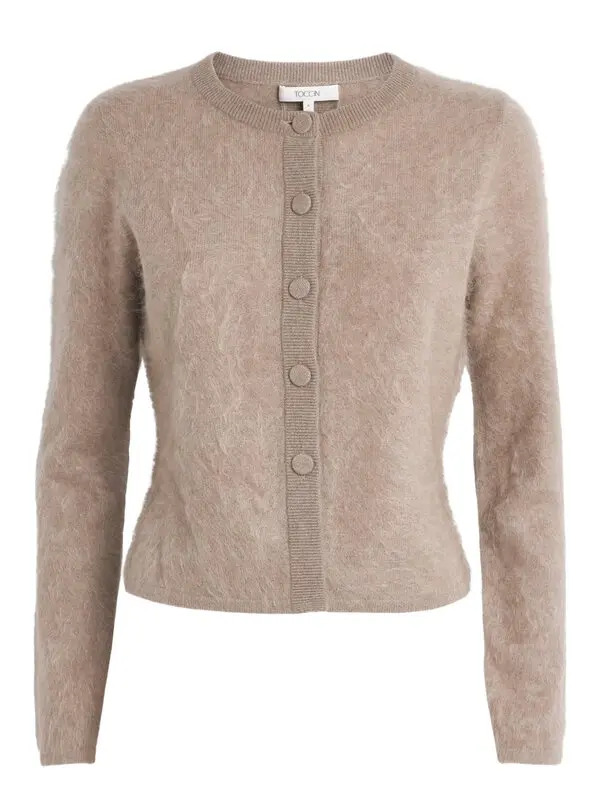 TOCCIN Cashmere Mariah Cardigan - Beige