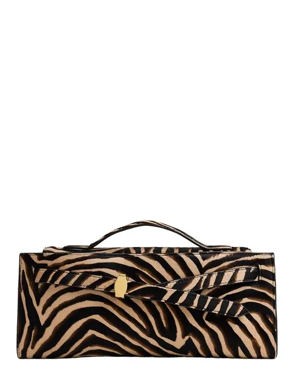 Veronica Beard Calf Hair Dash Top-handle Bag - Brown