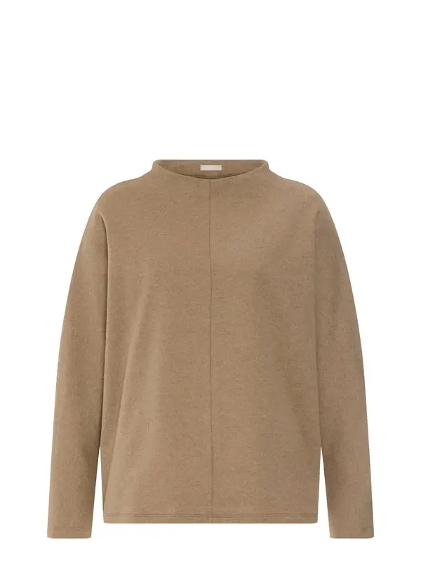 Hanro High-neck Sweatshirt - Brown