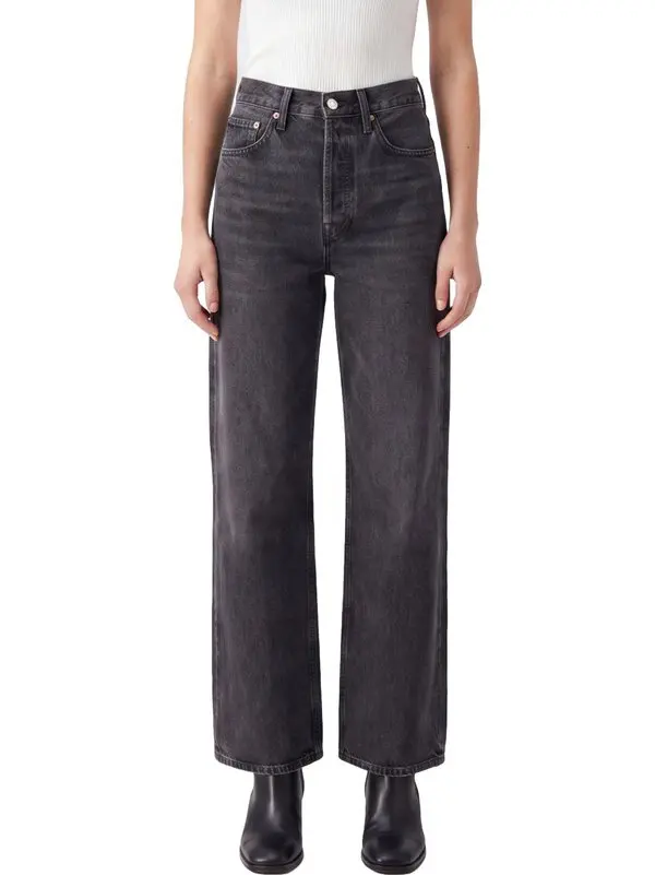 AGOLDE Wide Leg Jeans - Black