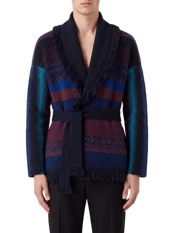 Giorgio Armani X Alanui Cashmere Blend Robe Cardigan - Multicolor