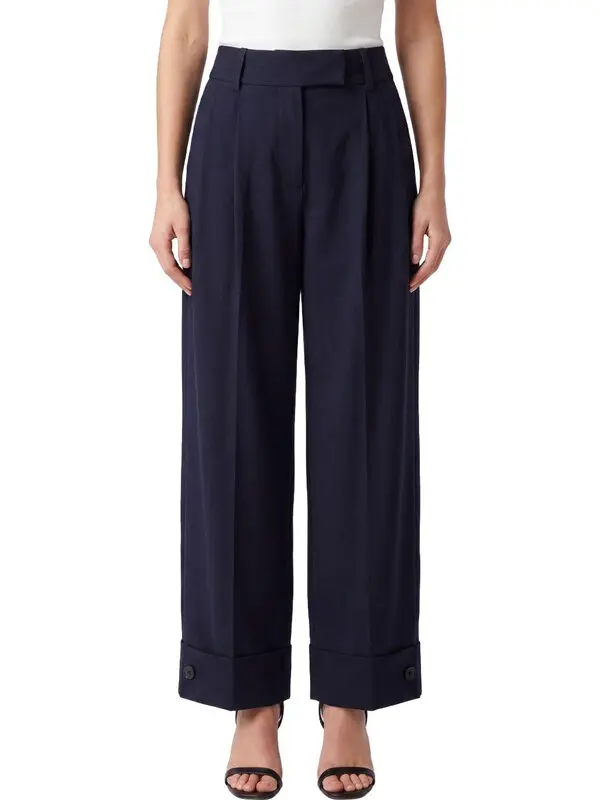 Giorgio Armani Wide Leg Trousers - Blue