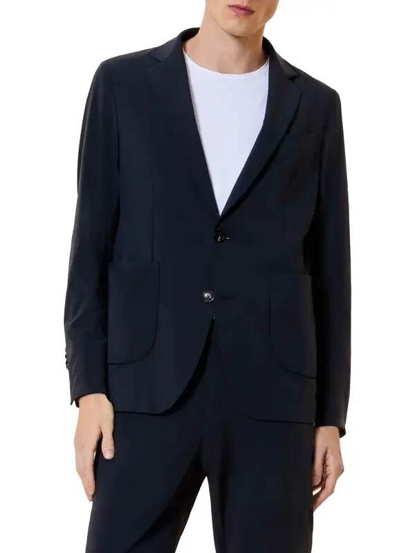 RRD Terzilight Single-breasted Technical Jersey Blazer - Blue