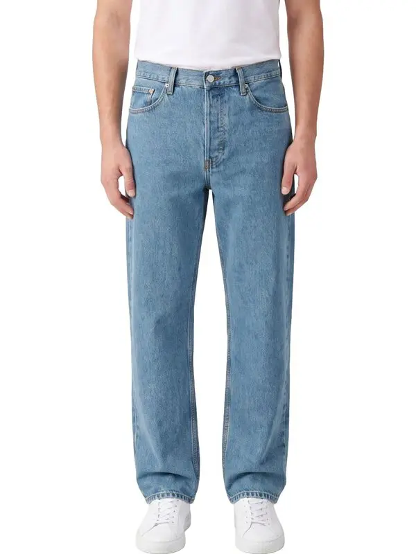 Dries Van Noten Mid-rise Wide-leg Jeans In Cotton Denim - Blue