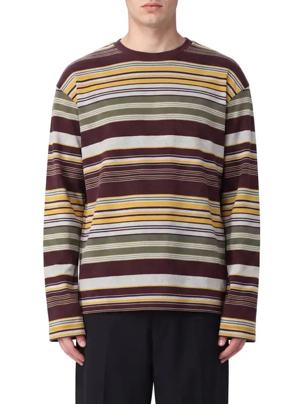 Dries Van Noten Multicolour Striped Jersey Long-sleeved T-shirt - Red