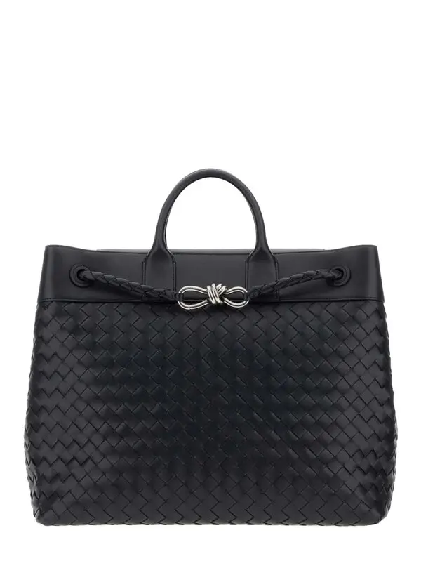 Bottega Veneta Woven Leather Bag - Blue