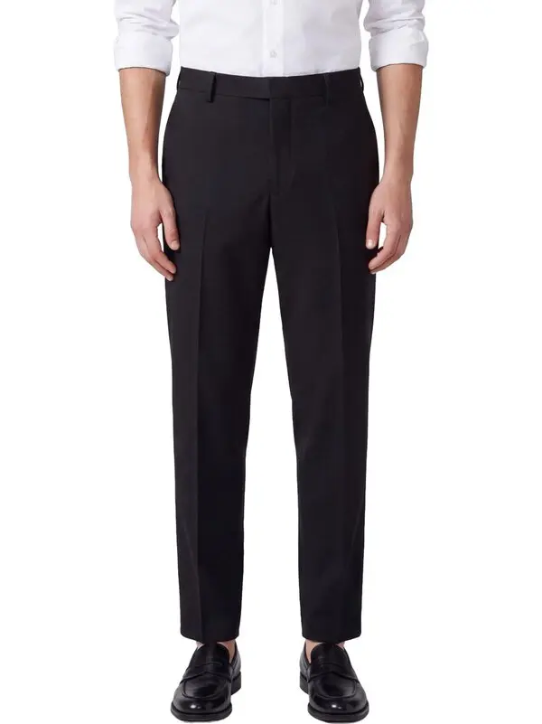 JIL SANDER Slim Fit Tailored Wool And Mohair Trousers - Black