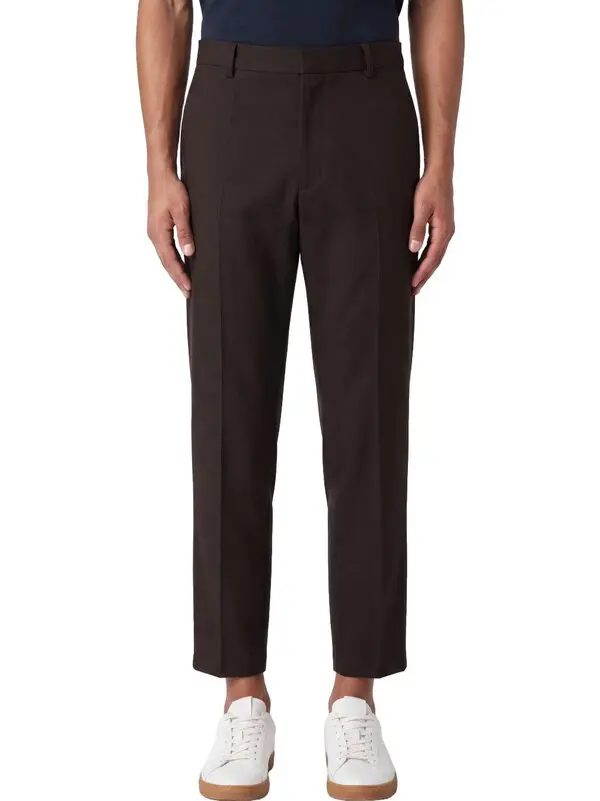 JIL SANDER Slim Fit Tailored Wool And Mohair Trousers - Cocoa