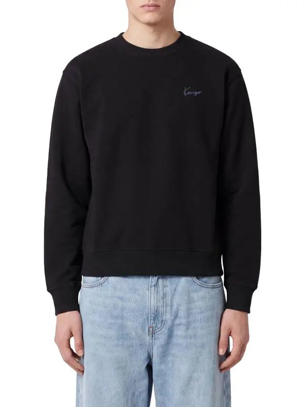 Kenzo Embroidered Logo Sweatshirt - Black