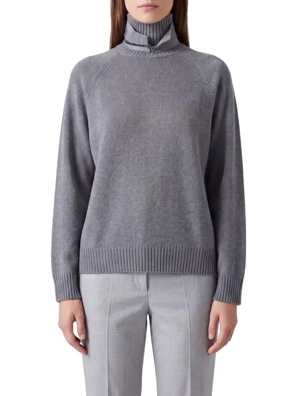 Brunello Cucinelli Long Sleeve Turtleneck Sweater - Green