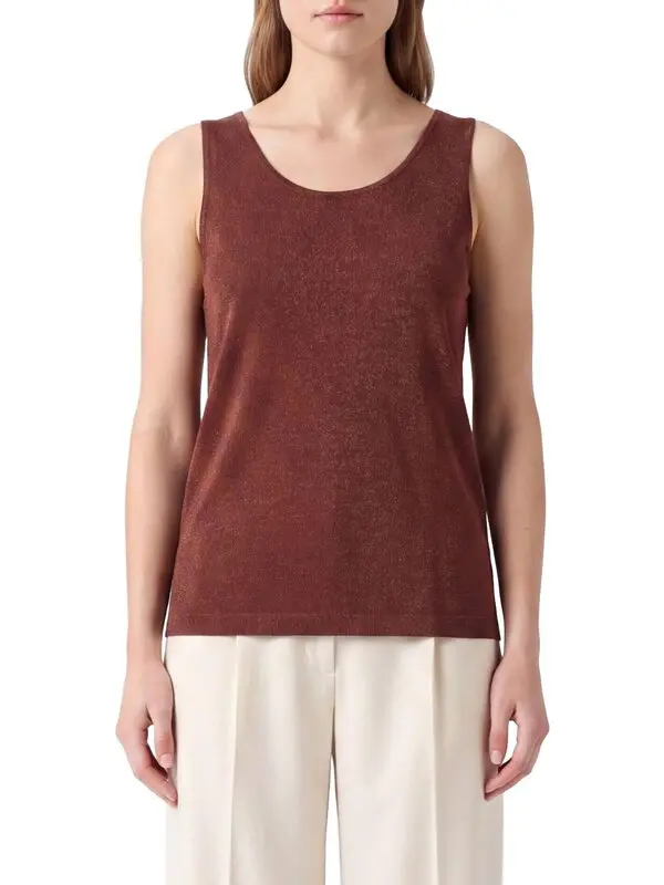 Brunello Cucinelli Slim Fit Off-the-shoulder Cashmere And Silk Top - Red