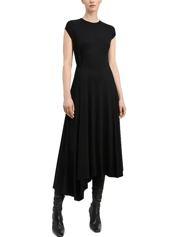 Derek Lam 10 Crosby Rosario Jersey Draped Dress - Black