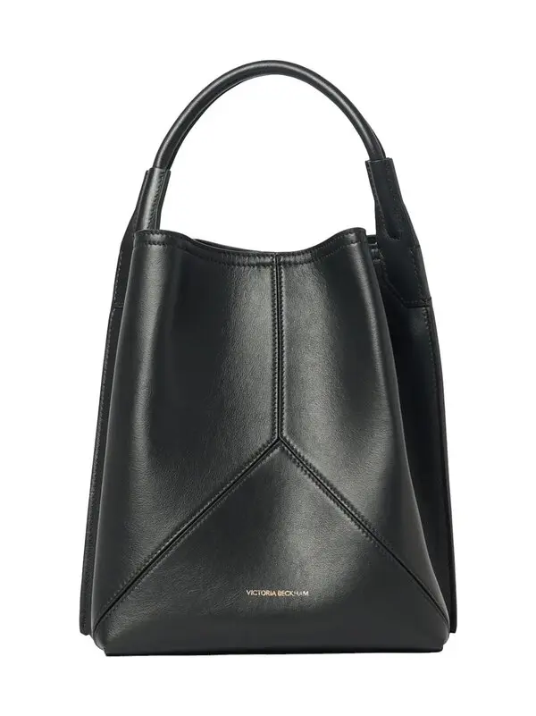 Victoria Beckham Leather Bucket Bag - Black