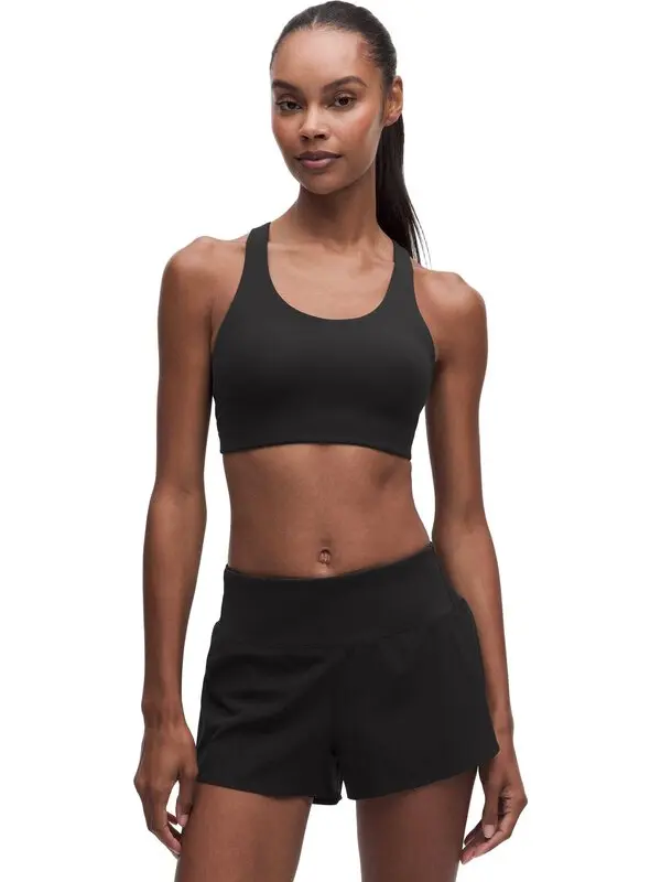 Lululemon Back Pocket Racerback Run Bra - Black