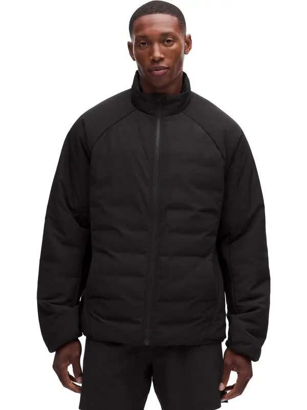 Lululemon Down For It All Casual Stand-collar Jacket - Black