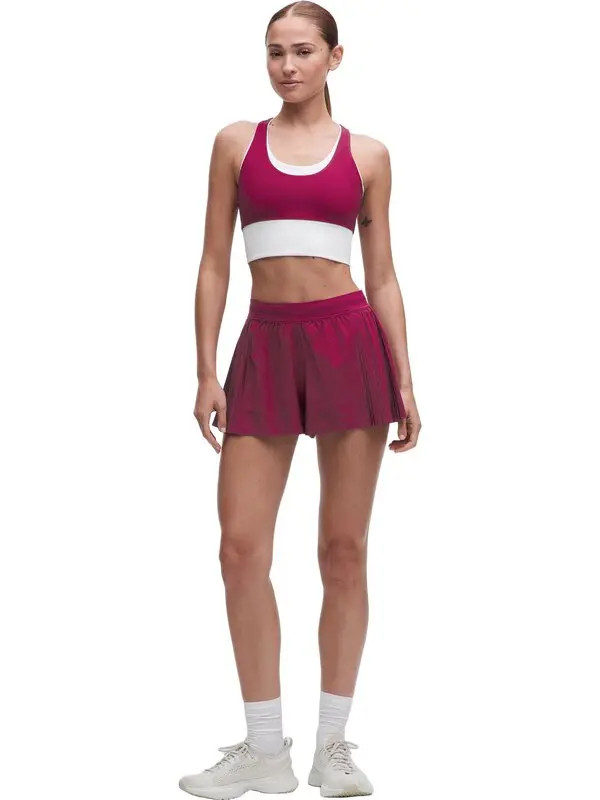 Lululemon Side-pleat Tennis Short 2.5 - Raspberry Rave