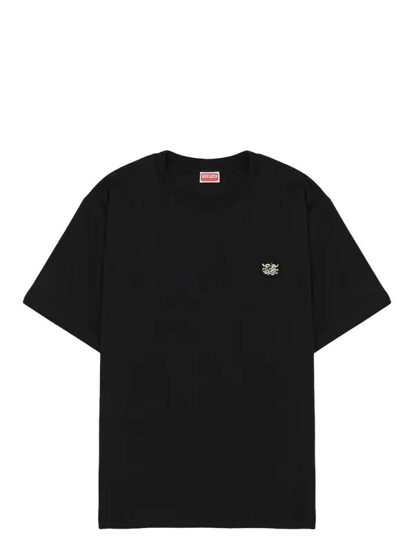 Kenzo Cotton Embroidered Graphic T-shirt - Black