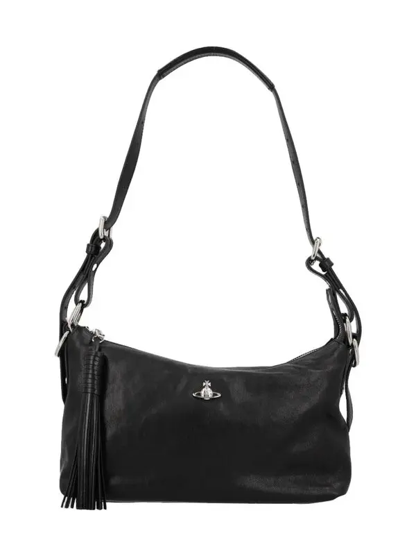 VIVIENNE WESTWOOD Leather Shoulder Bag - Black