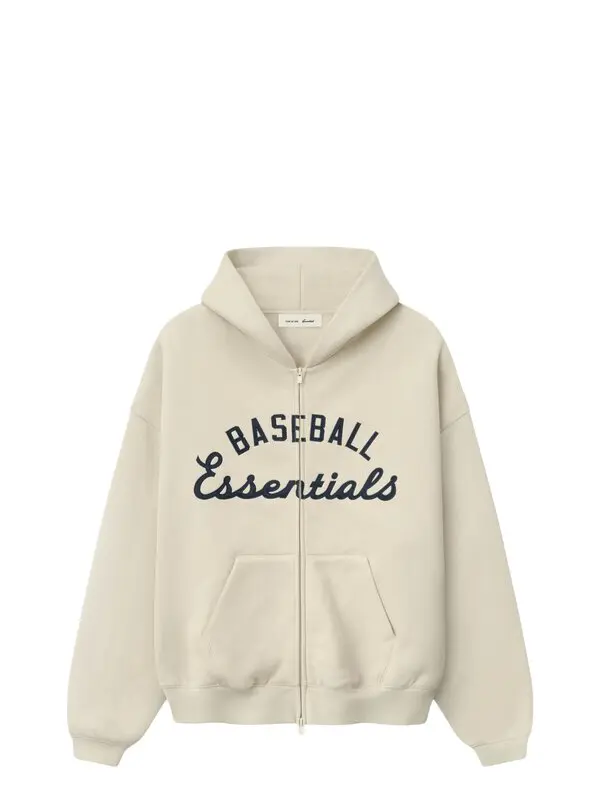 Fear Of God X Mlb Full Zip Sport Hoodie - Oat