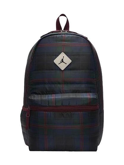 JORDAN Quilted Daypack Backpack - Blue/black/red