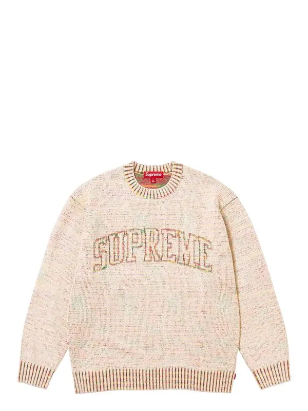 Supreme Contrast Arc Sweater - Beige