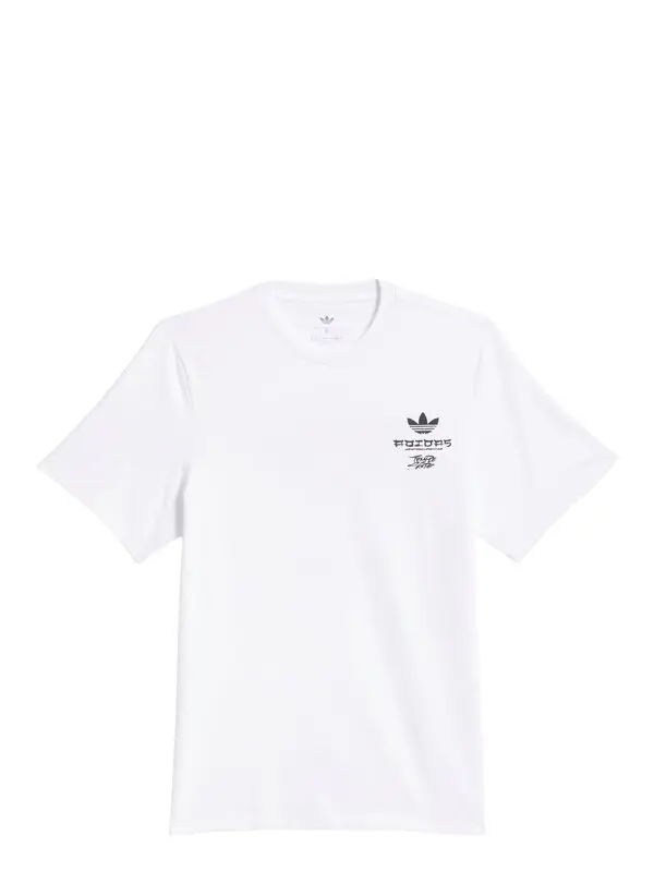 Adidas Skateboarding X Temple Of Skate Crane T-shirt Asia Sizing - White