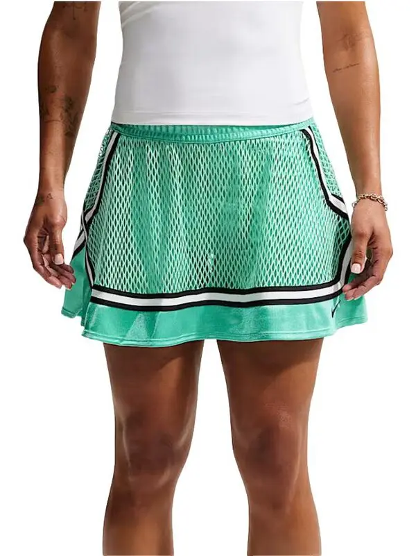 Nike Court Slam High-waisted Skirt 'mint Black - Mint/black
