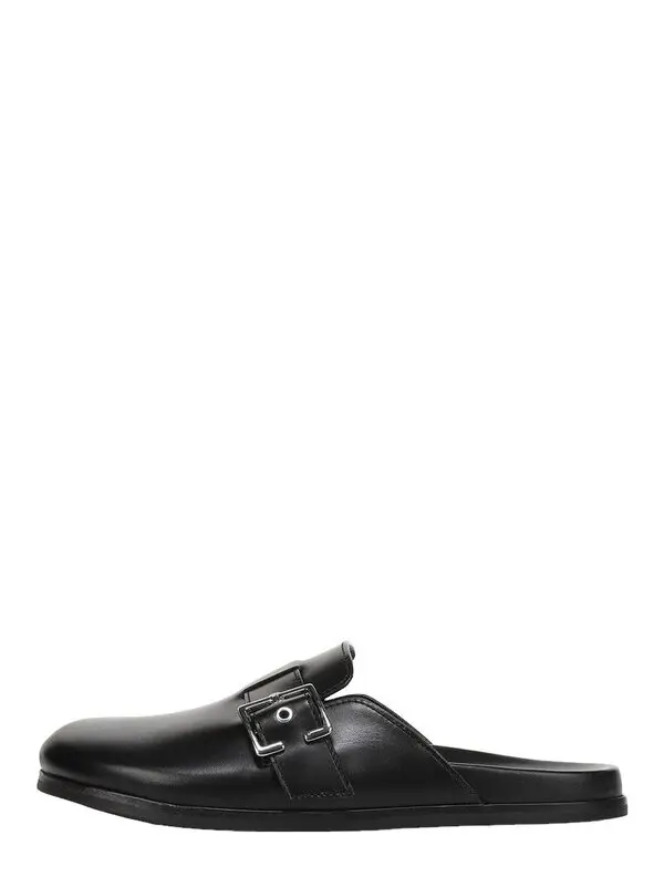 Vince Leon Leather Clog - Black