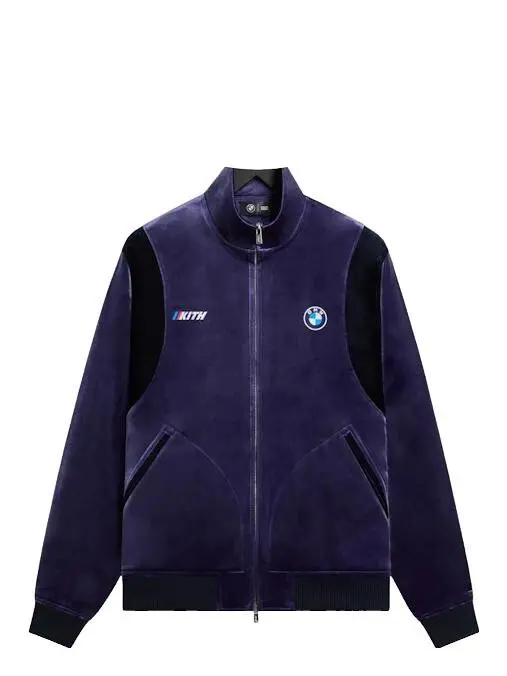 Kith X Bmw Velvet Rui Track Jacket - Techno Violet