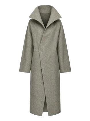 Rick Owens Dracucollar Belted Coat - Black
