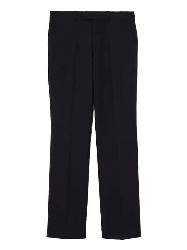 Burberry Wool Sloane Tailored Trousers - Navy