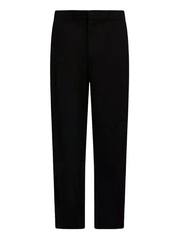 Herno Technical-texture Straight-leg Trousers - Black