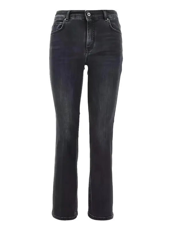 Max Mara Faded-effect Slim-fit Jeans - Blue