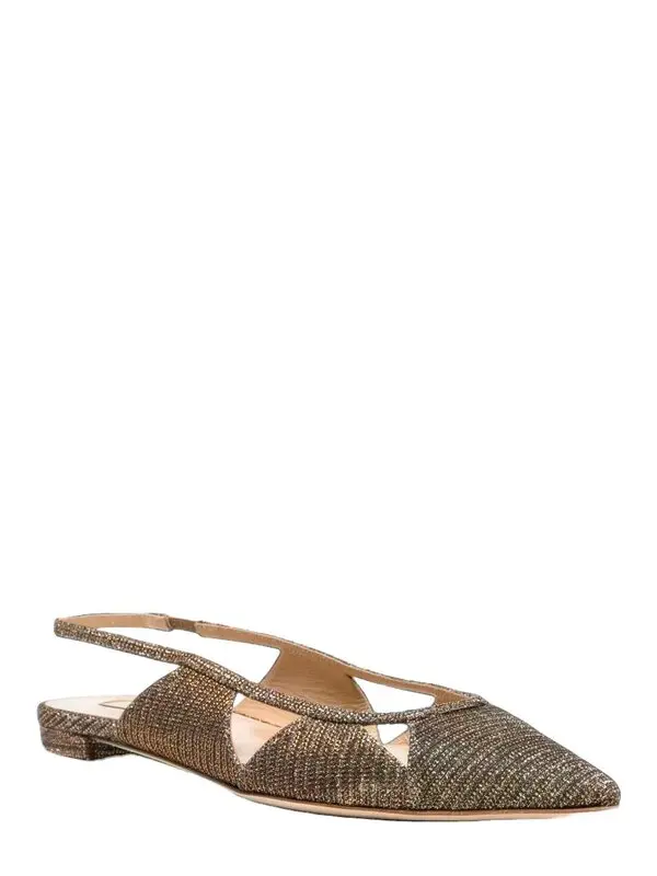 ARTEANA Savona Glitter Slingback Pumps - Brown