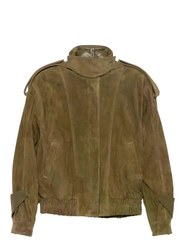 DUCIE Fiona High-neck Bomber Jacket - Green
