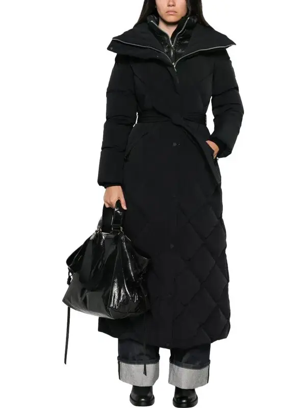 Mackage Laurella Quilted Belted Coat - Black