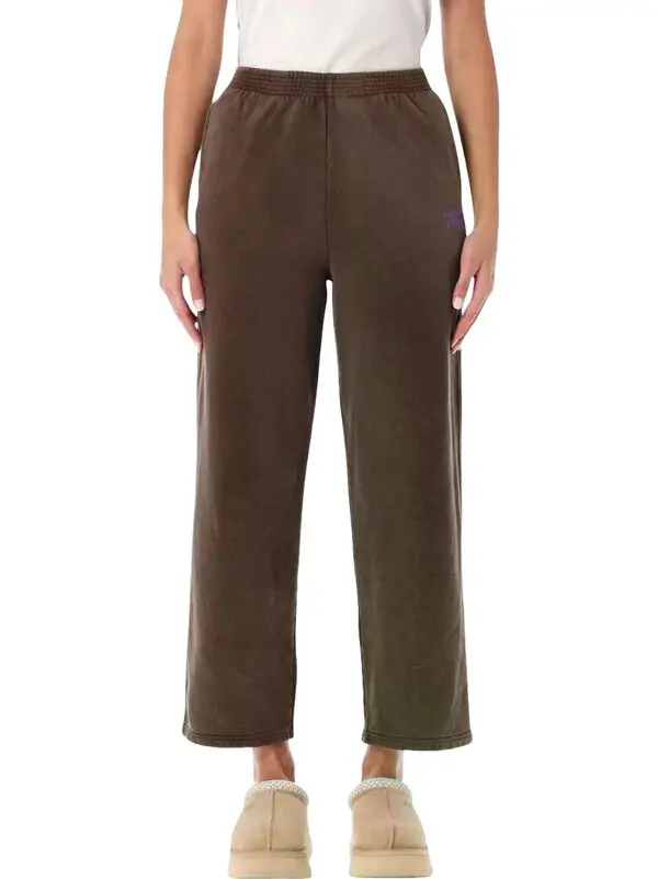 American Vintage Plizzy Logo-print Track Pants - Brown