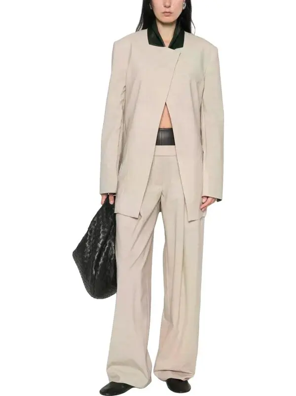 ESSE STUDIOS Alessio Wrap Blazer - Neutrals