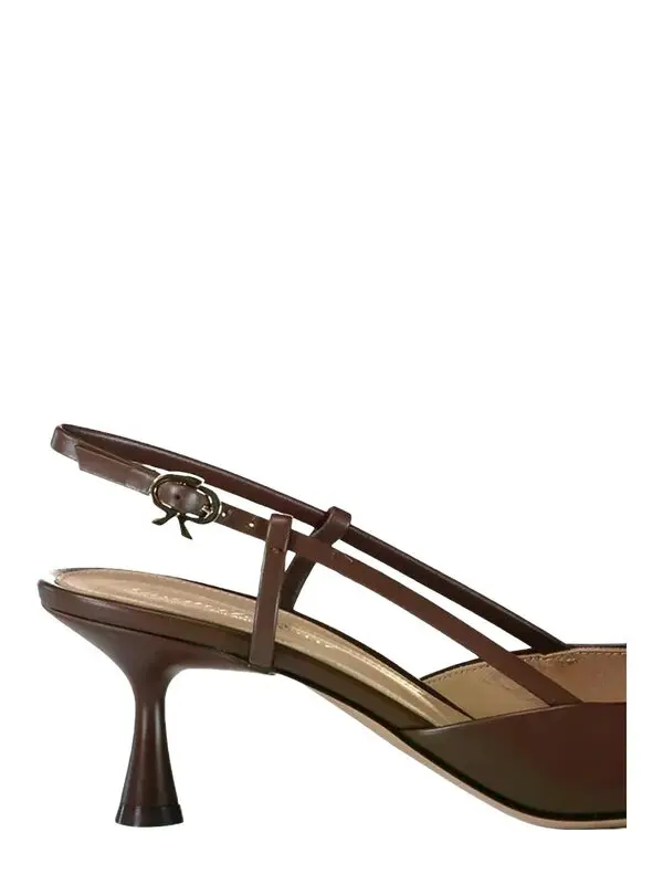GIANVITO ROSSI Ascent Leather Pumps - Brown