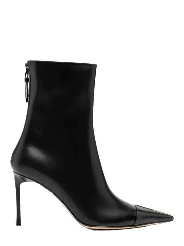 TOM FORD Metal-tip Pointed-toe Ankle Boots - Black